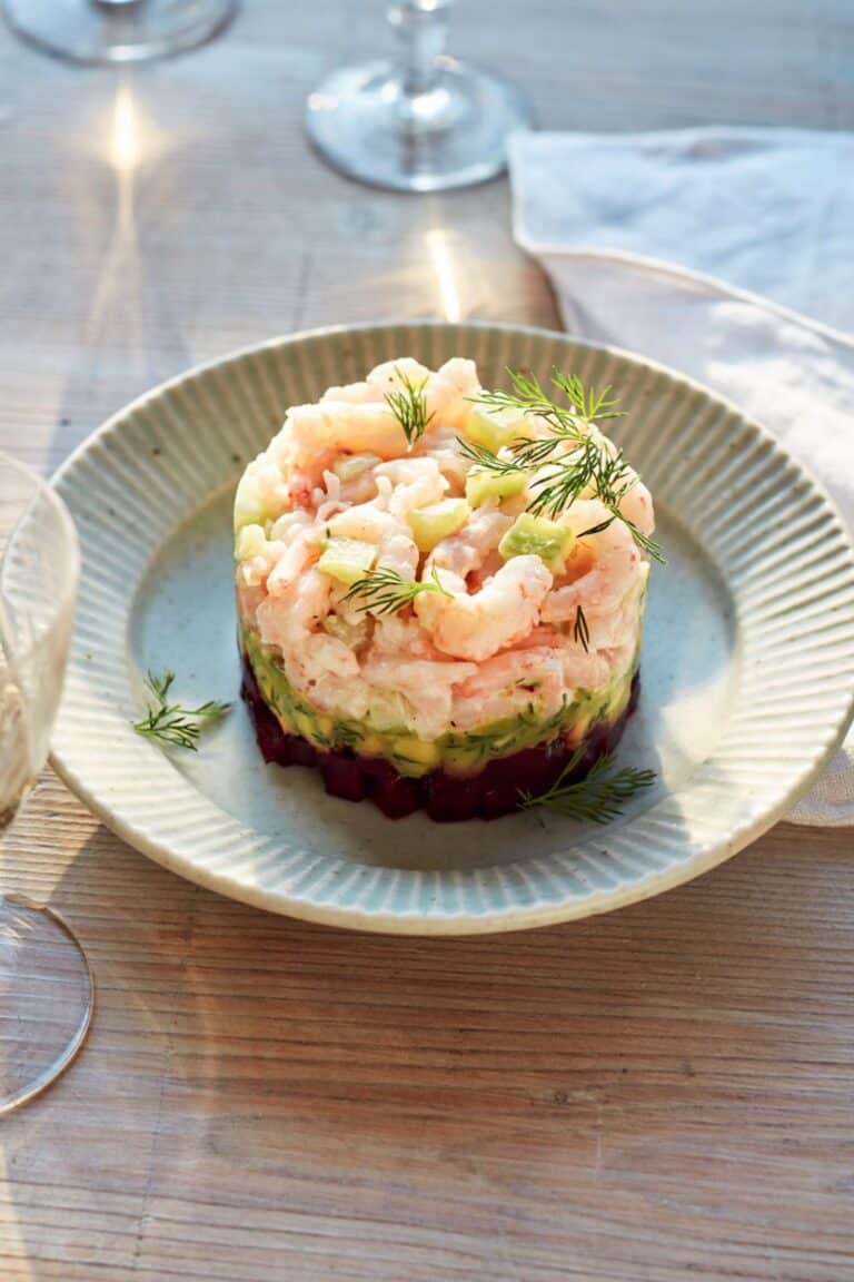 Mary Berry Avocado, Beetroot and Prawn Stack - Mary Berry Recipes