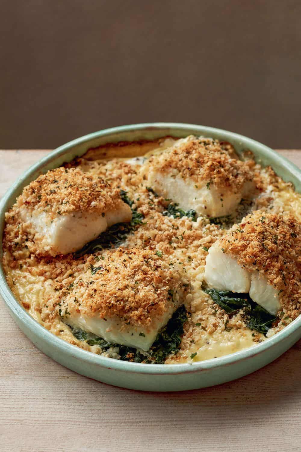 Mary Berry Cod and Spinach With Gremolata - Mary Berry Recipes