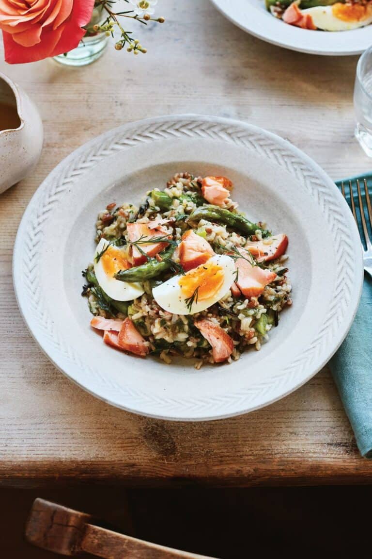 Mary Berry Hot Smoked Salmon Rice and Asparagus Salad - Mary Berry Recipes