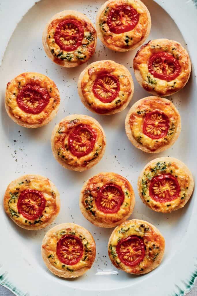 Mary Berry Red Pepper, Cheese, and Chive Canapé Tarts Recipe - Mary ...